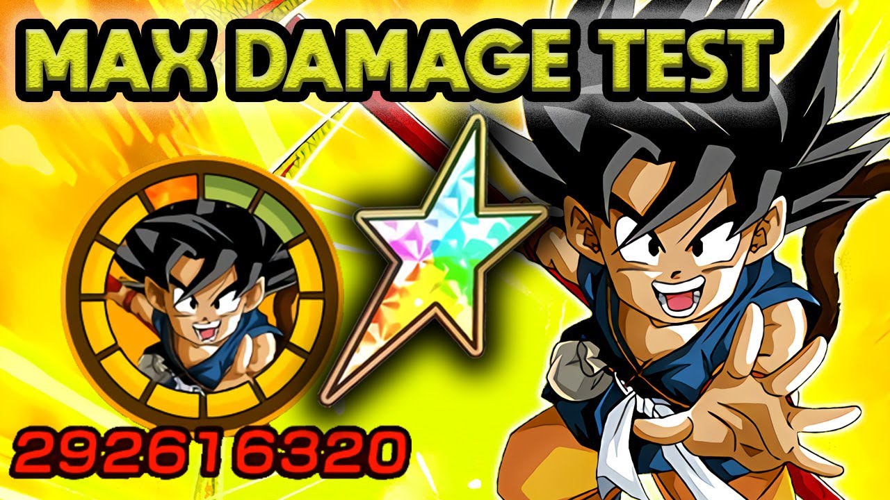 100% PHY KID GOKU MAX DAMAGE NUKE TEST! Dragon Ball Z Dokkan Battle ...