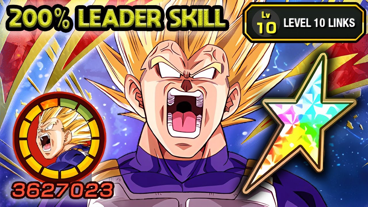 200% LEADER SKILL! 100% STR VEGETA & BULMA LEVEL 10 LINKS SHOWCASE! Dragon Ball Z Dokkan Battle ...