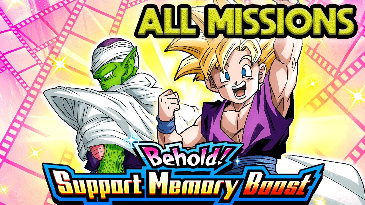 ALL MISSIONS! NEW CHALLENGE EVENT: BEHOLD! SUPPORT MEMORY BOOST! Dragon Ball Z Dokkan Battle ...