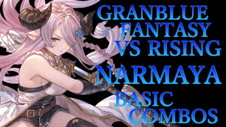 【GBVSR】グランブルーファンタジーヴァーサス ライジング ナルメア 基本 コンボ【 GRANBLUE FANTASY VS RISING NARMAYA BASIC COMBOS ...